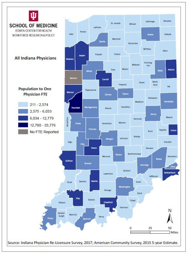 Map Gallery: All Physicians | Bowen Health Workforce